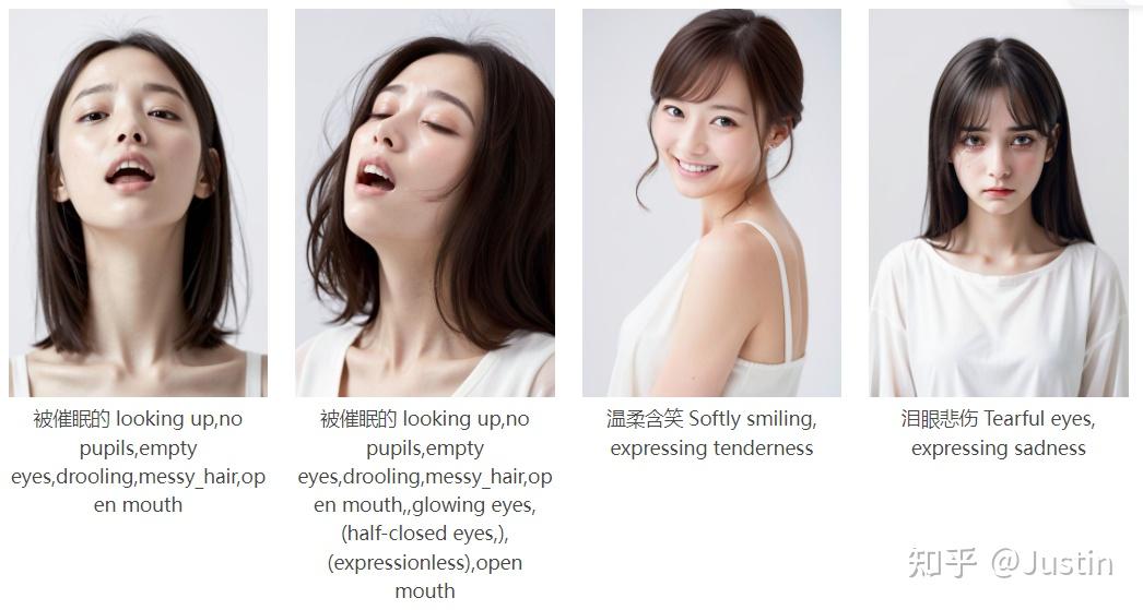 stable diffusion人物表情提示词大全 - 知乎