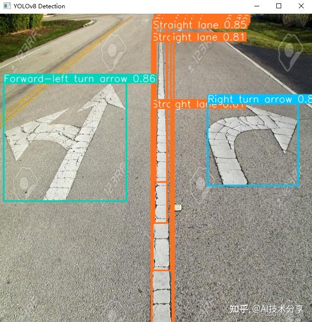 基于yolov8深度学习的路面标志线检测与识别系统【python源码pyqt5界面数据集训练代码】目标检测、深度学习实战 知乎