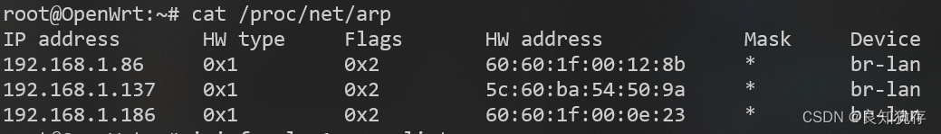 通过openwrt查看连接设备的IP，MAC地址，设备名 - 知乎