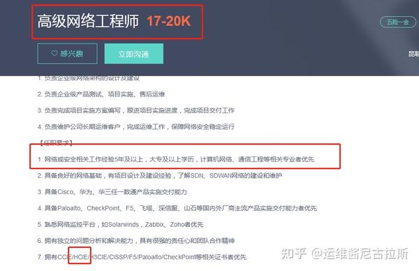 华为认证HCIE的含金量 - 知乎