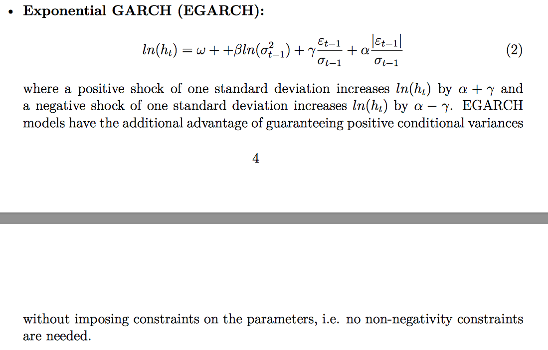 GARCH模型的衍生模型（EGARCH IGARCH GARCH-M）的应用背景是什么？ - 知乎