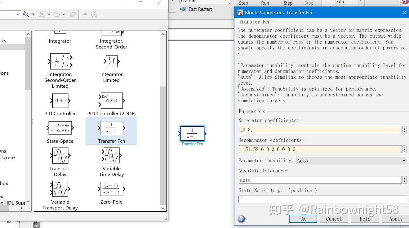 matlab simulink中高阶传递函数 0.3/(1 51.52s)^6怎么表示？ - 知乎