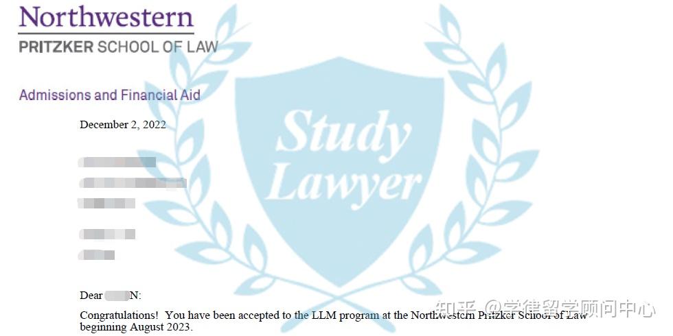 西北LLM放榜，恭喜获得offer的学律申请者 - 知乎