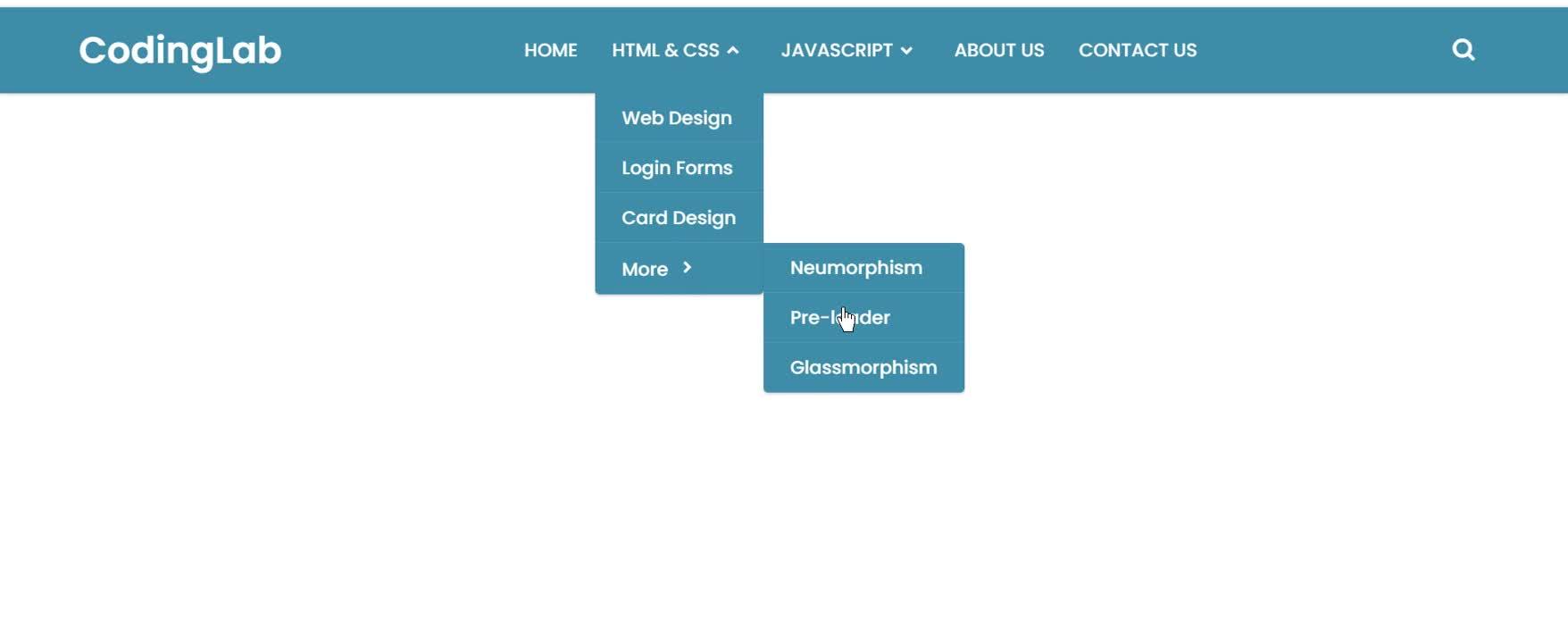 HTML5+CSS3实现简洁好看的导航菜单(8款) - 知乎