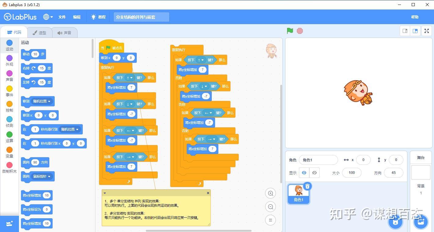 【Labplus 3】Scratch分支结构的并列与嵌套 - 知乎