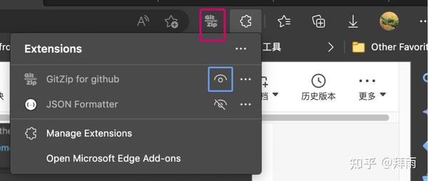 Microsoftedge使用gitzip 知乎
