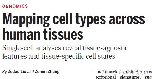 Science发布史上最全细胞图谱 - 知乎