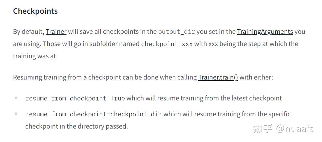 huggingface的Trainer怎么从checkpoint里继续训练？ - 知乎