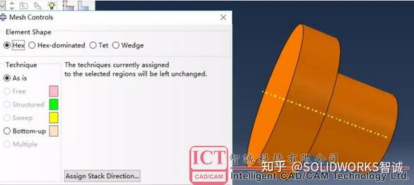 如何在Abaqus中用扫掠的方法画六面体网格 - 知乎