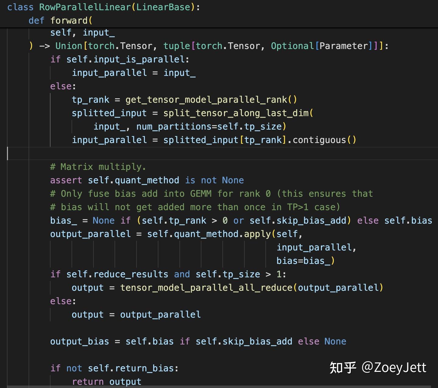 vLLM中的tensor parallel (tp并行) - 知乎