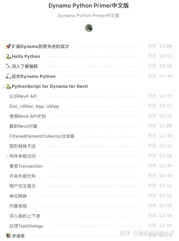 Dynamo应用秘籍：39：Dynamo Python Primer - 知乎