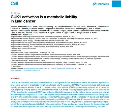 文献分享 | Cell：GUK1激活是肺癌的代谢倾向 - 知乎