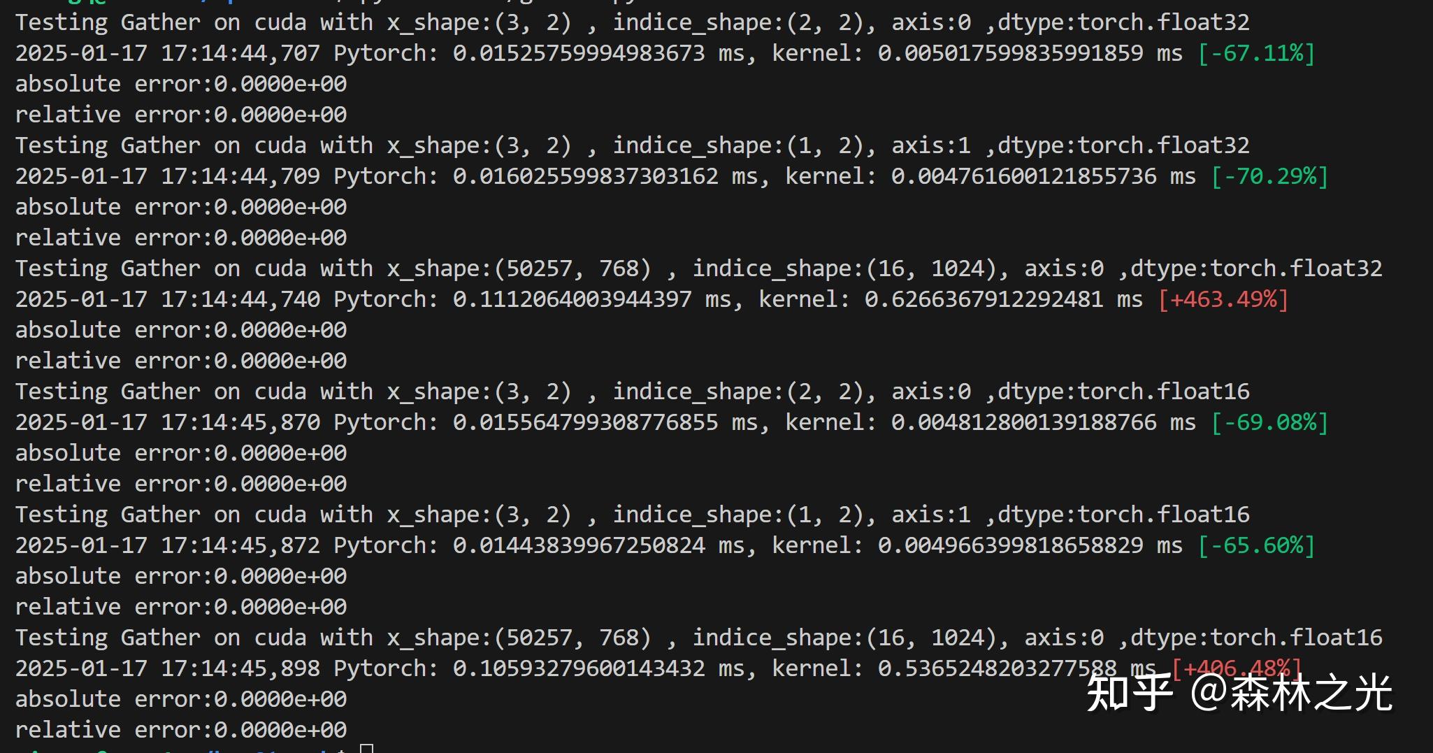 gather算子的CUDA编程和python测试 - 知乎