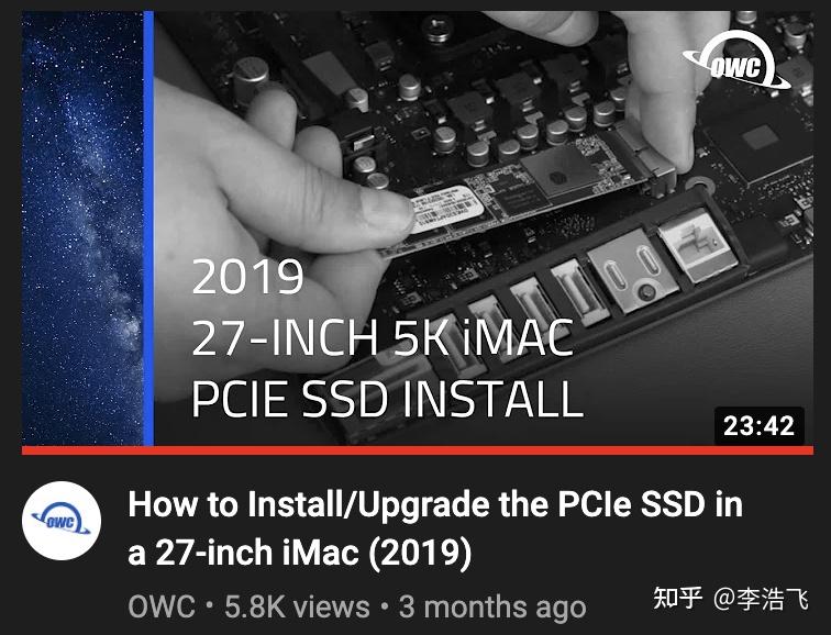 iMac 27 寸 2019 升级 PCIe NVMe SSD - 知乎