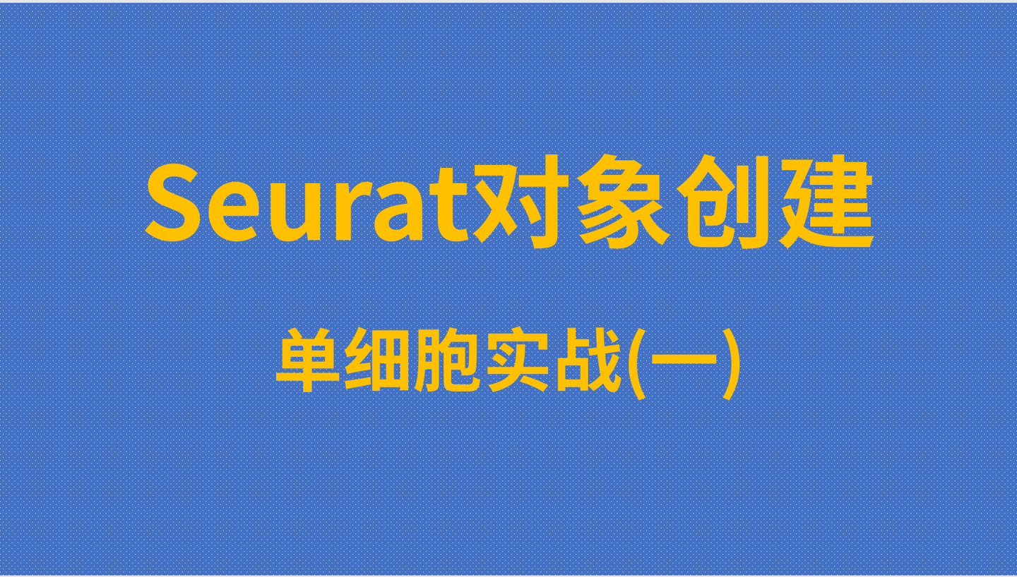 单细胞实战(1)数据下载-数据读取-seurat对象创建 - 知乎