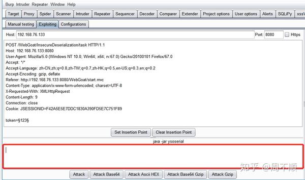 webgoat-反序列化漏洞利用-Java Deserialization Scanner使用 - 知乎