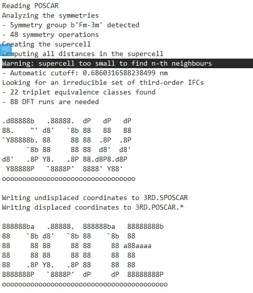 Thirdorder生成三阶力常数时临近取值经验 - 知乎