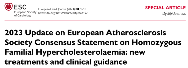 EHJ杂志发布2023年EAS纯合子家族性高胆固醇血症（HoFH）共识声明 - 知乎