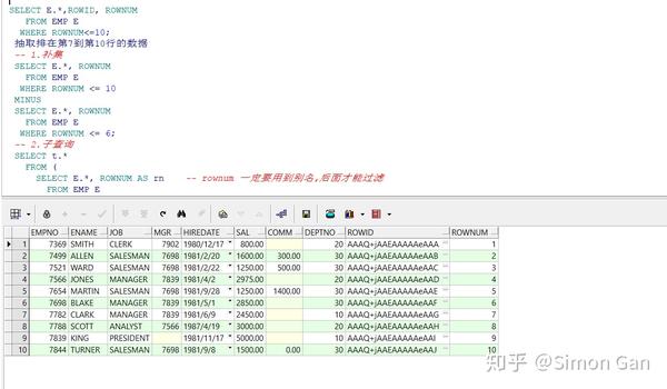 【PL/SQL】 伪列 ROWID 和ROWNUM - 知乎