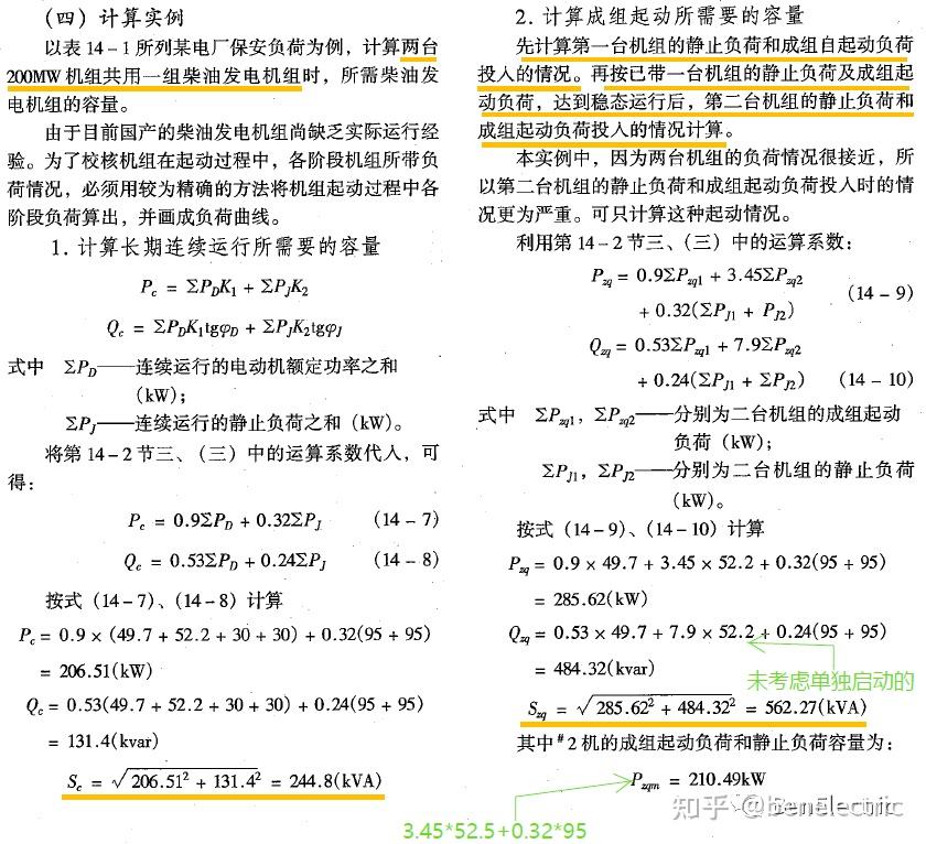 柴油发电机容量选择的算法整理 - 知乎