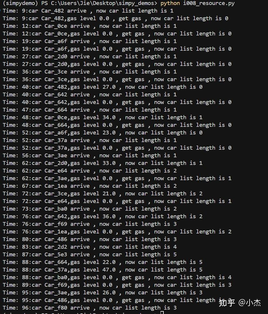 simpy demos 008：resource - 知乎