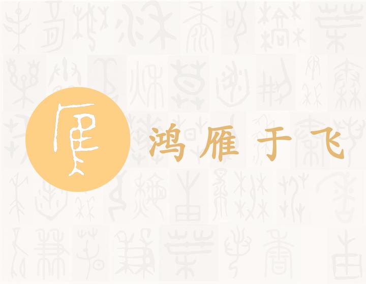雁——每日一字·隹部字 知乎