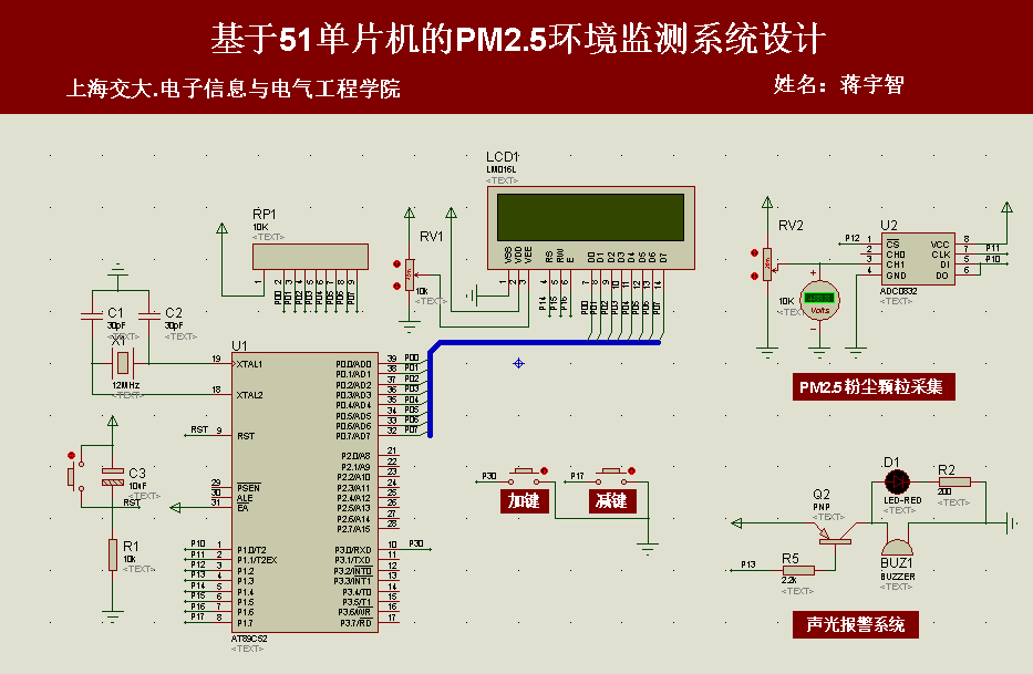 基于51单片机的PM2.5空气质量监测系统，GP2Y1010AU0F粉尘传感器，C程序，仿真，原理图，PCB、论文等 - 知乎