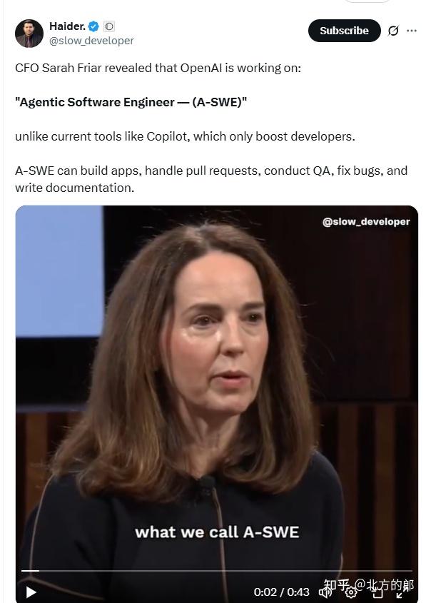 OpenAI构建 A-SWE“全能AI工程师”，推动AI走向自主智能新阶段 - 知乎