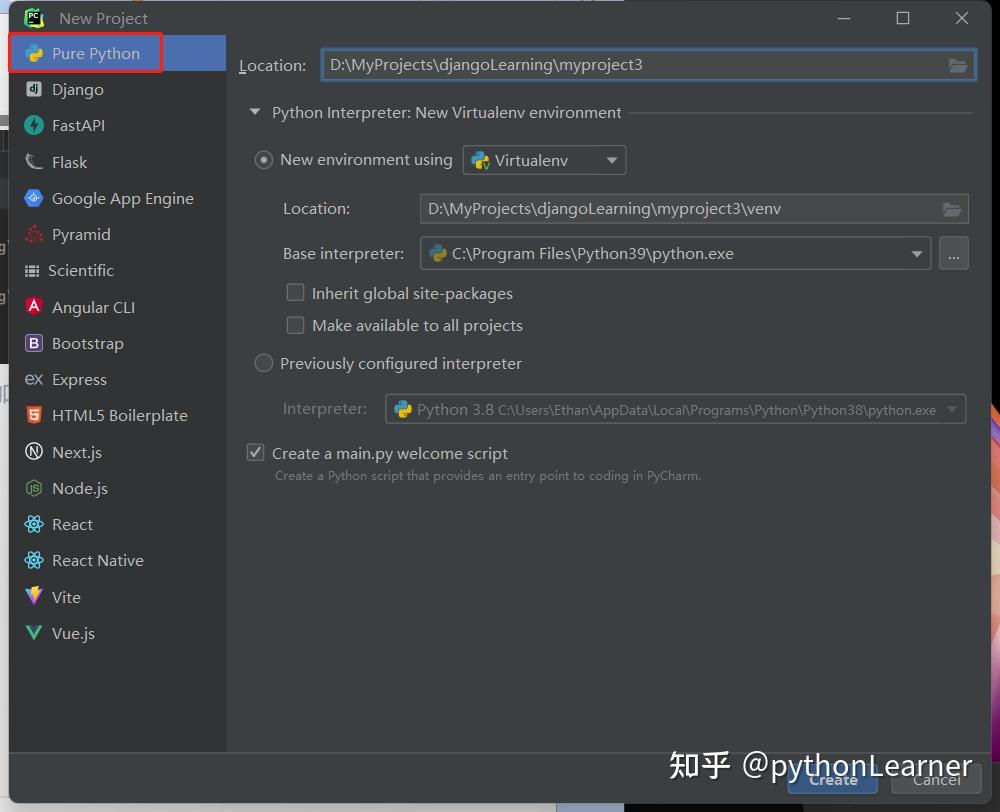 Python--Web--Django--创建项目 - 知乎