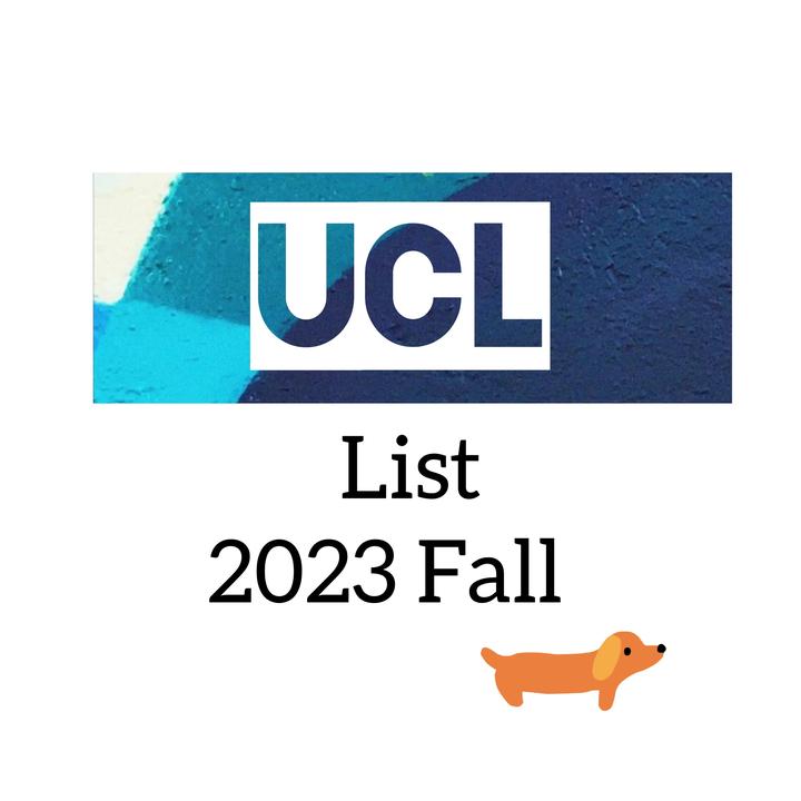 英国留学 | UCL 改版 List（2023Fall） - 知乎