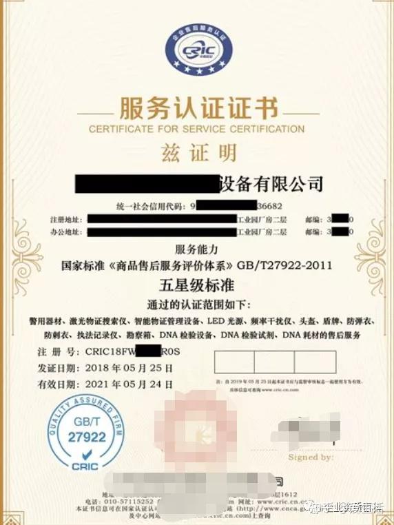 GB/T 27922是什么？商品售后服务评价体系认证原理和好处，GB/T 27922认证流程及证书查询网址 - 知乎