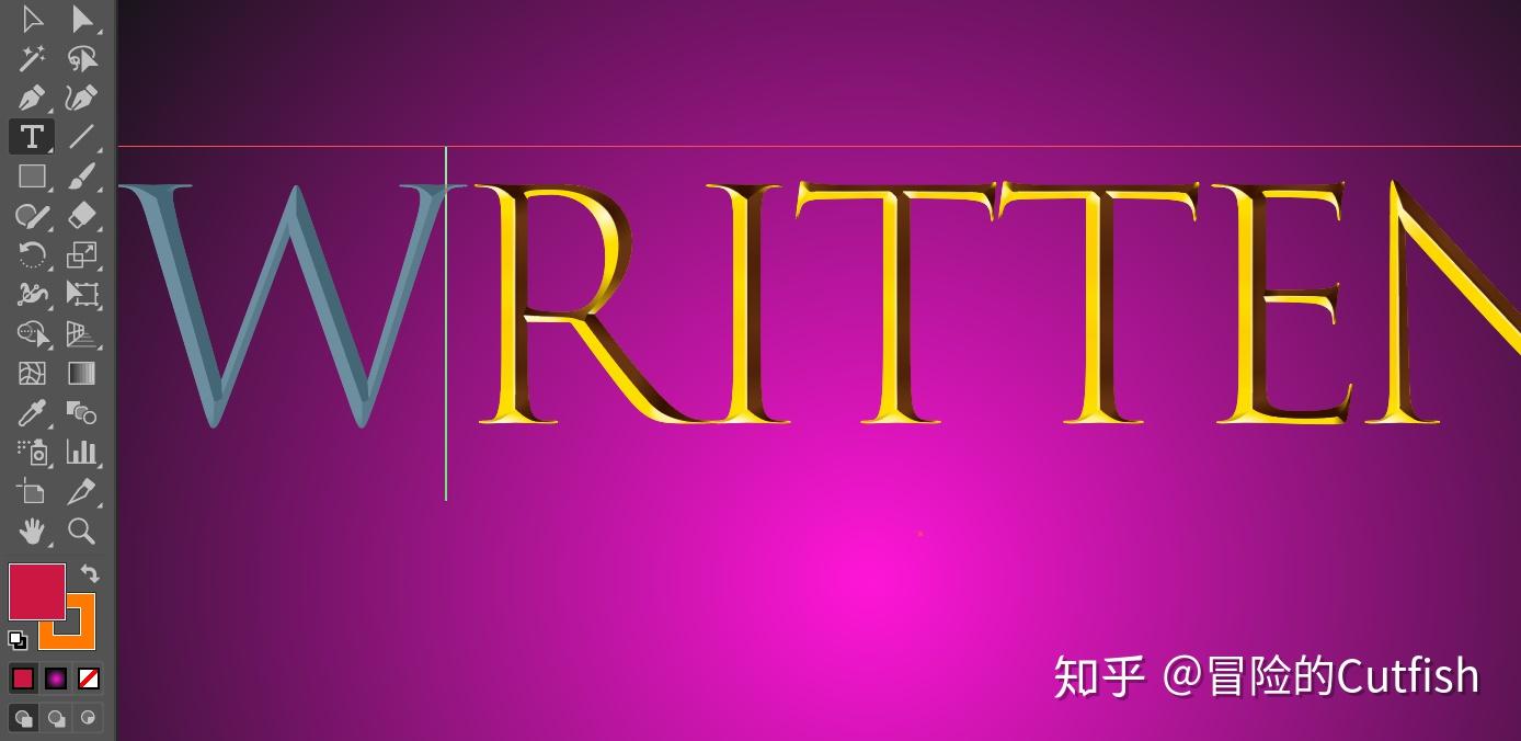 AI中彩色trajan color字体颜色调整和投影效果应用的操作方法 - 知乎