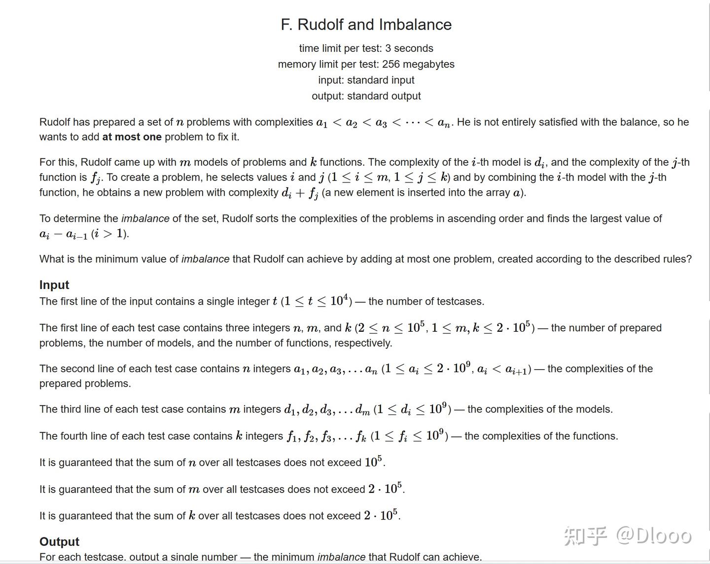 Codeforces round 933(div3) F题 - 知乎