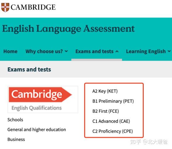 什么是KET、PET、FCE？ - 知乎