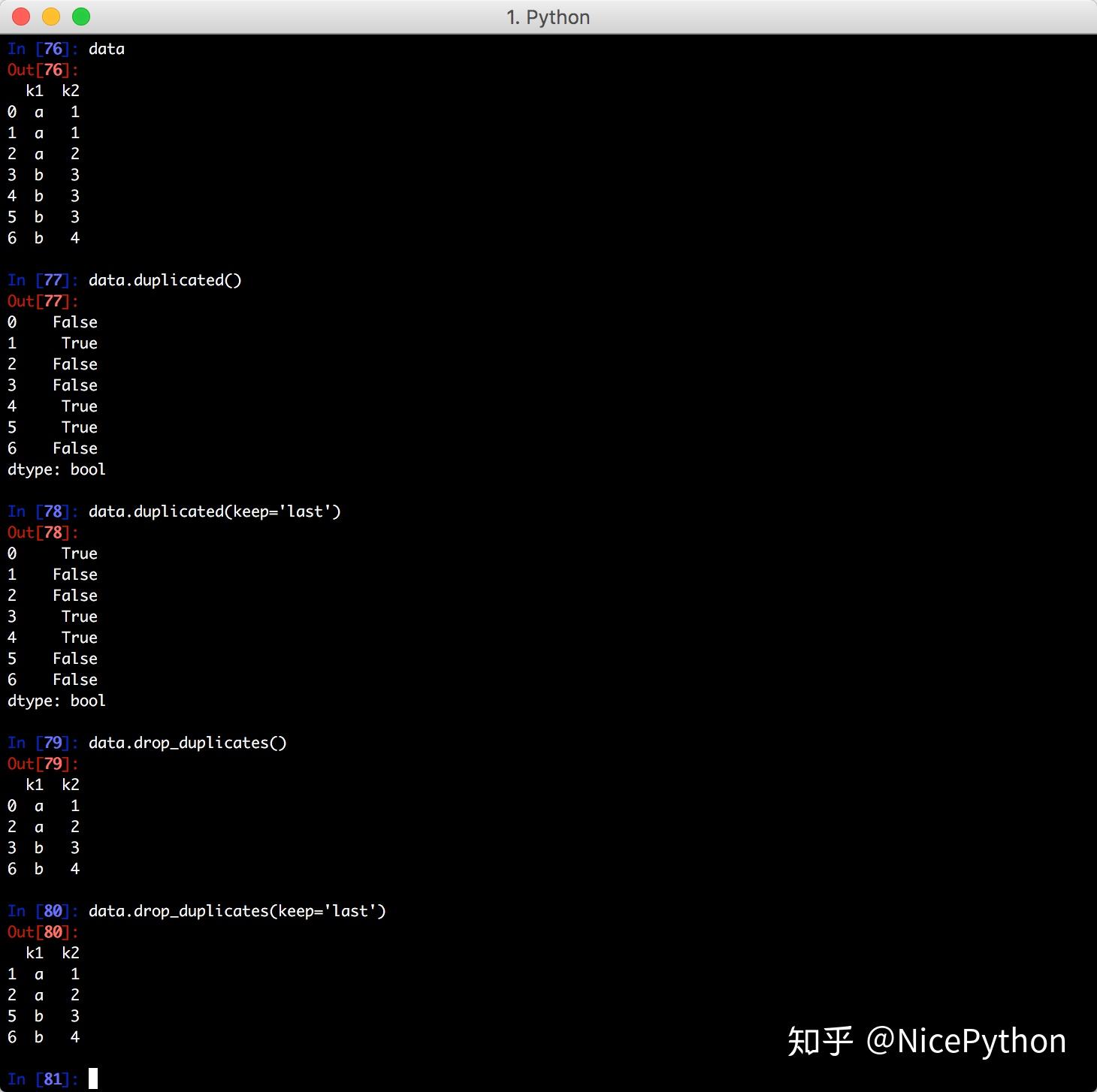 利用python进行数据分析14 Pandas基础 数据转换 知乎