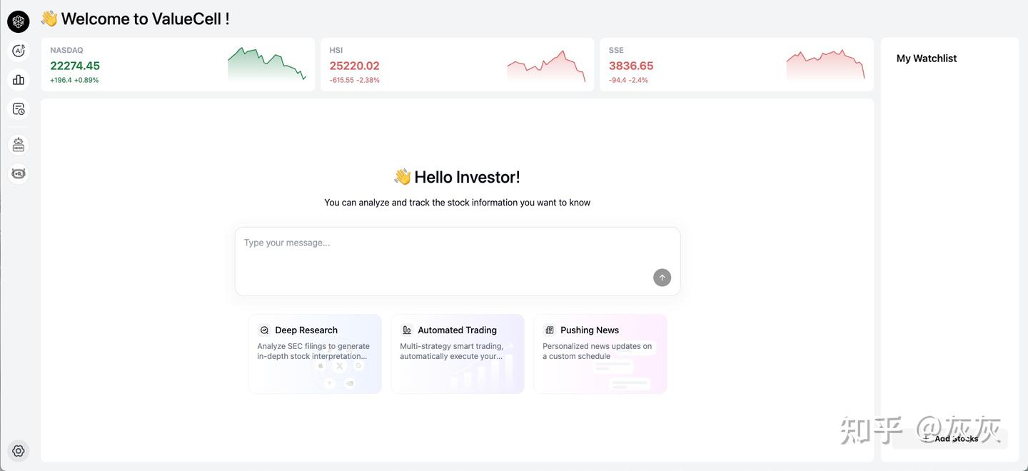 从下载实测第一开源金融智能体：ValueCell - 知乎