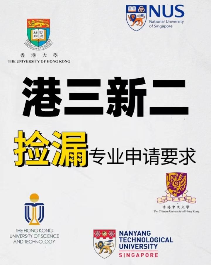 港三新二QS排名突升？25/26fall超强申请“潜规则”（内附双非捡漏攻略，看完强的可怕！） - 知乎