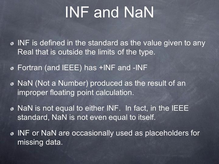 Fortran-当NaN或者Infinity出现时的处理方法 - 知乎