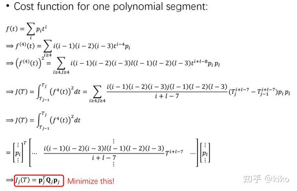 四、Minimum Snap轨迹规划 - 知乎