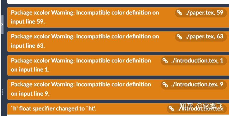Package xcolor Warning: Incompatible color defnition问题解决 - 知乎