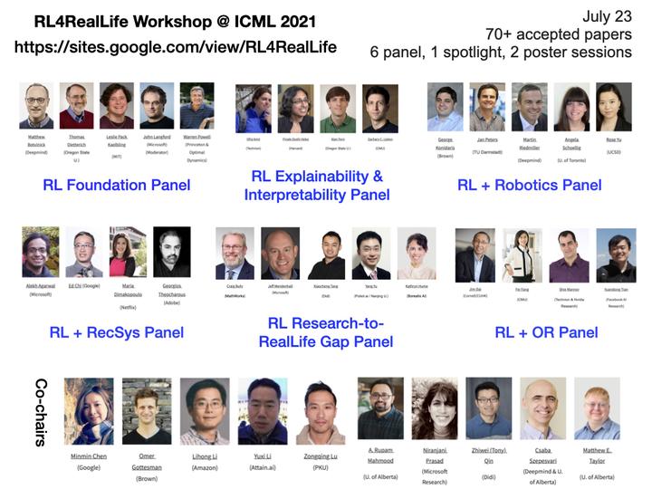 强化学习应用研讨会 ICML 2021 Reinforcement Learning for Real Life Workshop - 知乎