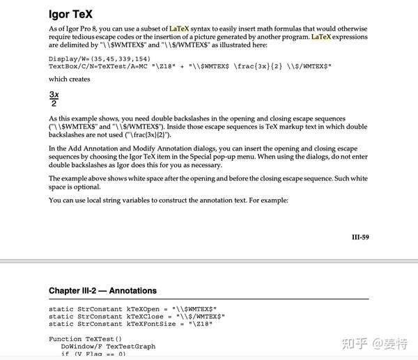 Igor Pro中如何使用LaTeX输入公式 - 知乎