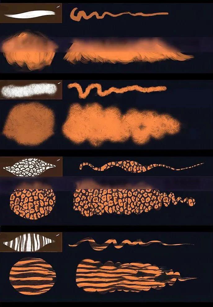 动物的毛发设计还要一根一根画吗？200款全新PS+procreate动物毛发笔刷分享，一笔出效果 - 知乎