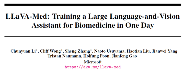 论文笔记1：LLaVA-Med: Training a Large Language-and-Vision Assistant for ...