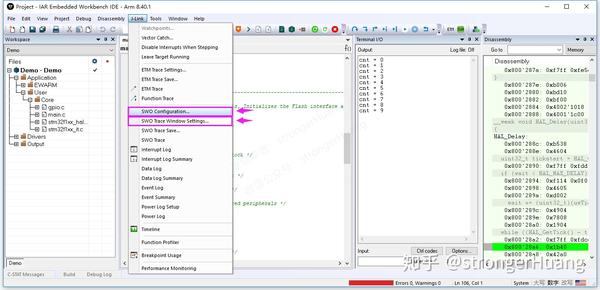 printf系列教程04_SWO打印输出配置，基于IAR『Terminal IO』 - 知乎