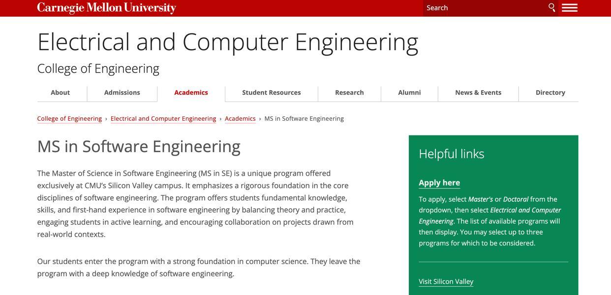 卡内基梅隆大学CMU 软件工程硕士MSE 项目全解析 - 知乎