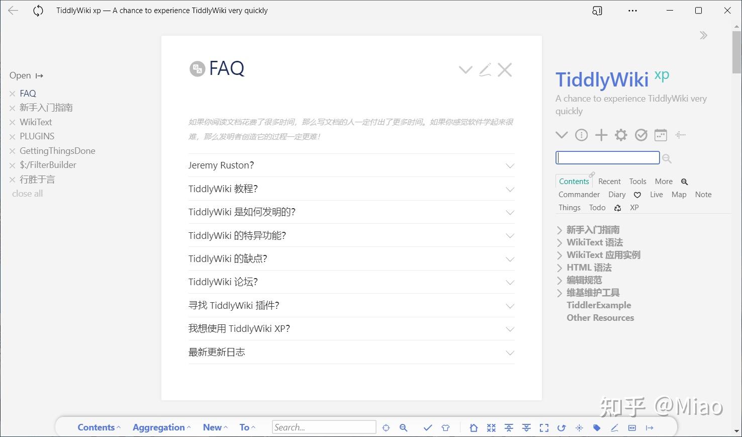 TiddlyWiki简易指南 - 知乎