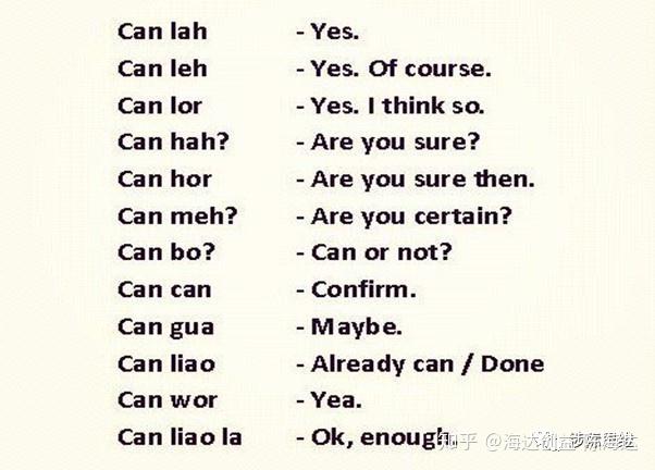 Singlish | 第一弹：Singlish入门之“Lah, Leh, Loh” - 知乎