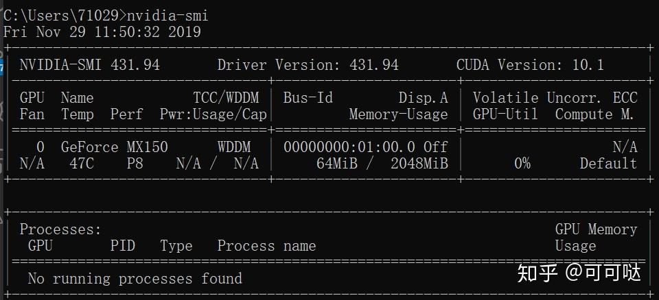 win10+mx150环境下安装cuda，cudnn，pytorch-gpu - 知乎