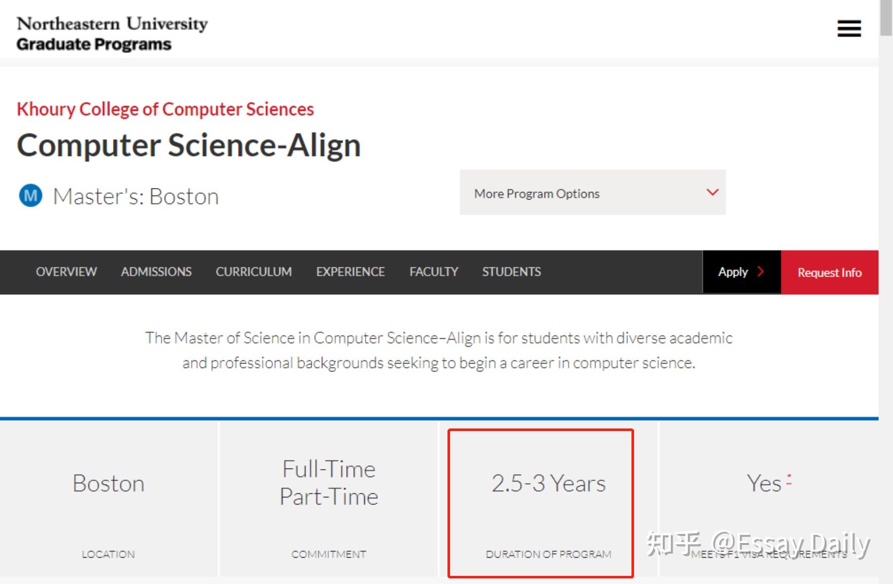 能详细介绍一下neu cs 这样以就业为目标的高性价比学校吗？ - 知乎